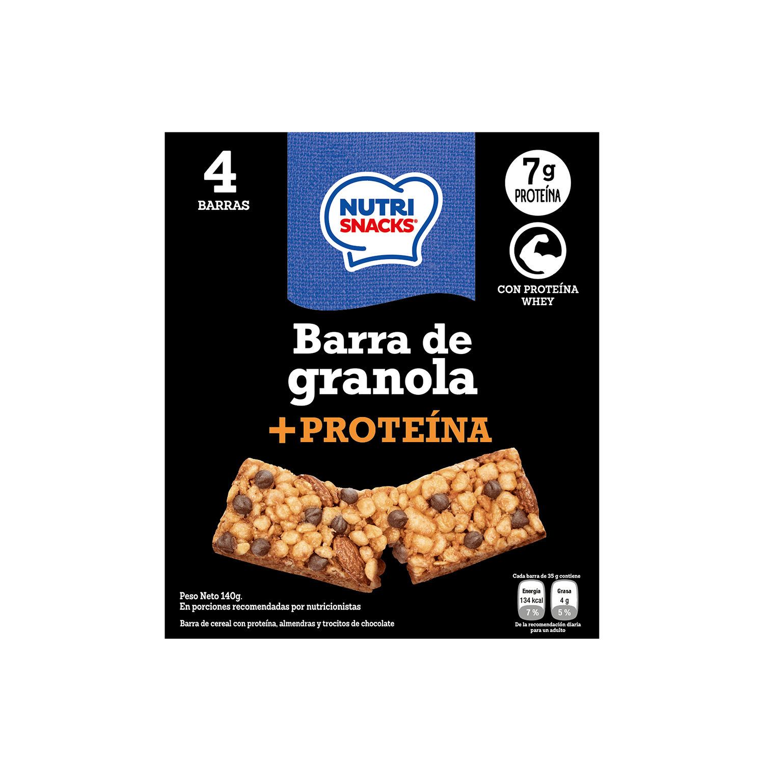 Barra De Proteina 4 Pack Nutrisnacks | Auto Mercado