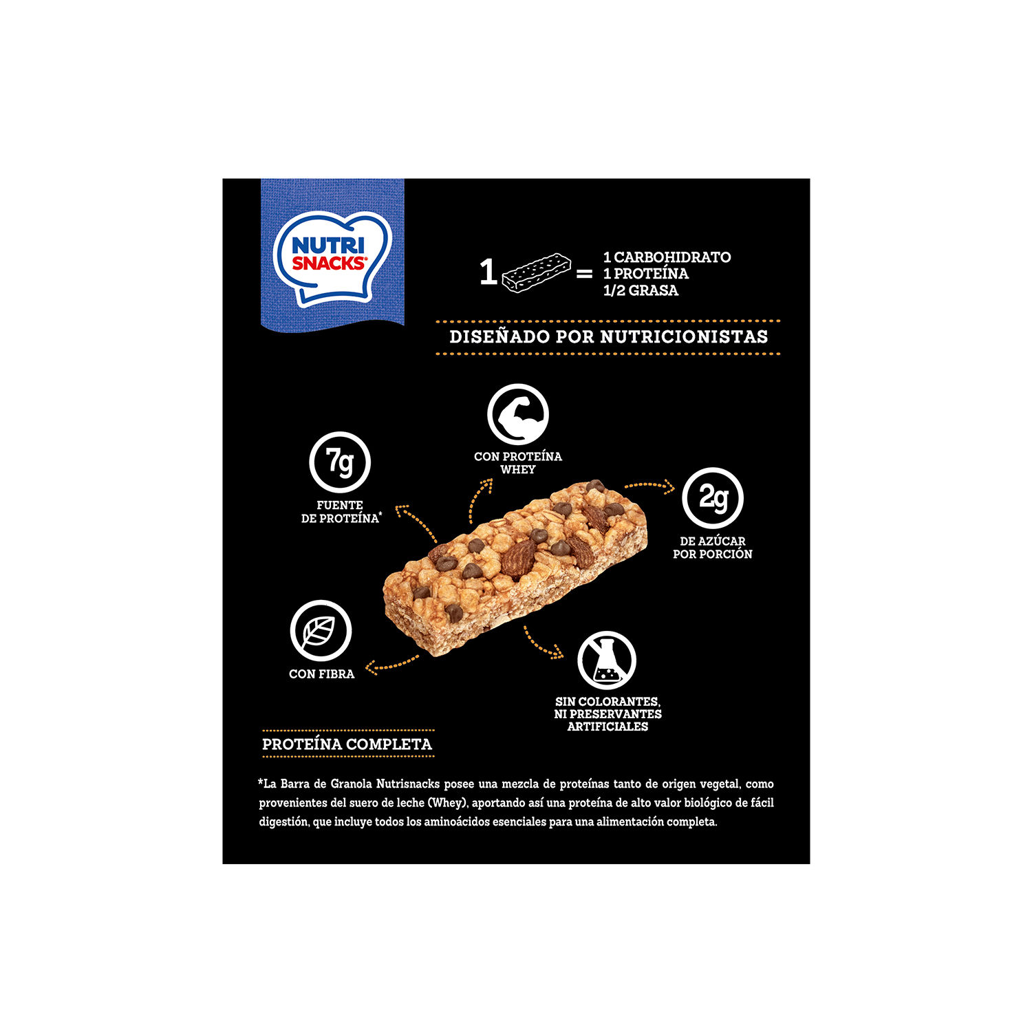 Barra De Proteina 4 Pack Nutrisnacks | Auto Mercado