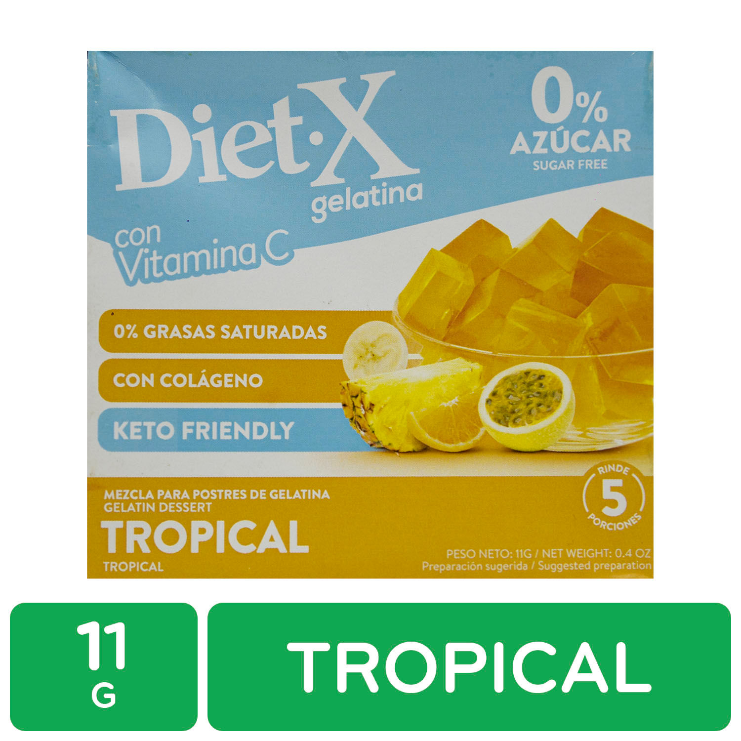 Gelatina Tropical Diet X | Auto Mercado