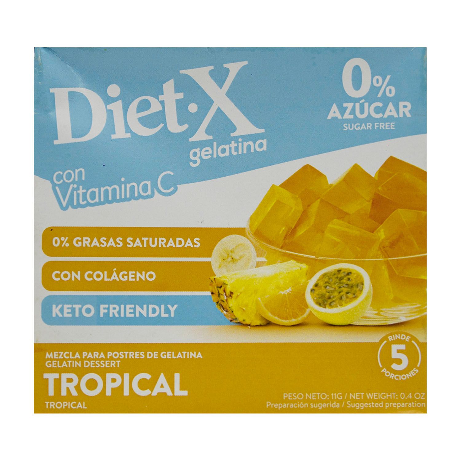 Gelatina Tropical Diet X | Auto Mercado