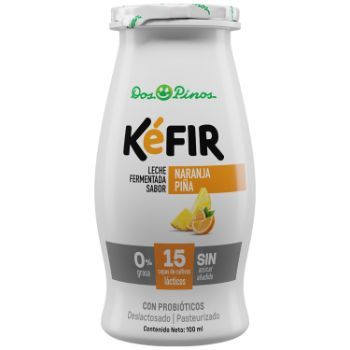 Leche Fermentada Kefir Naranja Pina Envase 100 Ml Dos Pinos | Auto Mercado