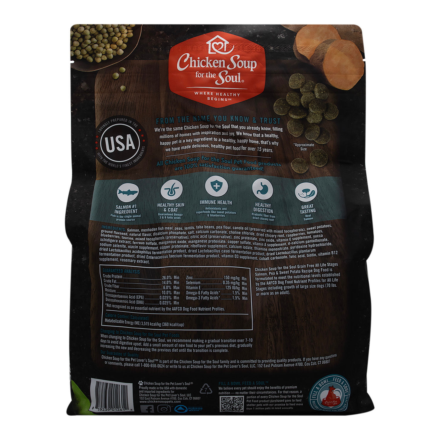 Alimento Perro Seco Adulto Salmon-guisante Libre De Granos Chicken Soup ...