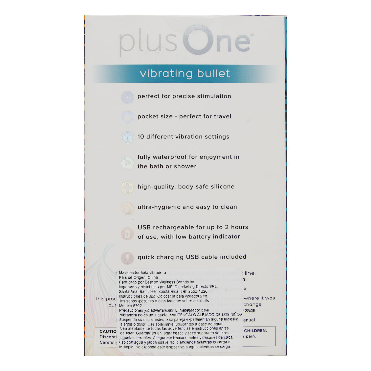 Masajeador Intimo Bullet Plus One | Auto Mercado