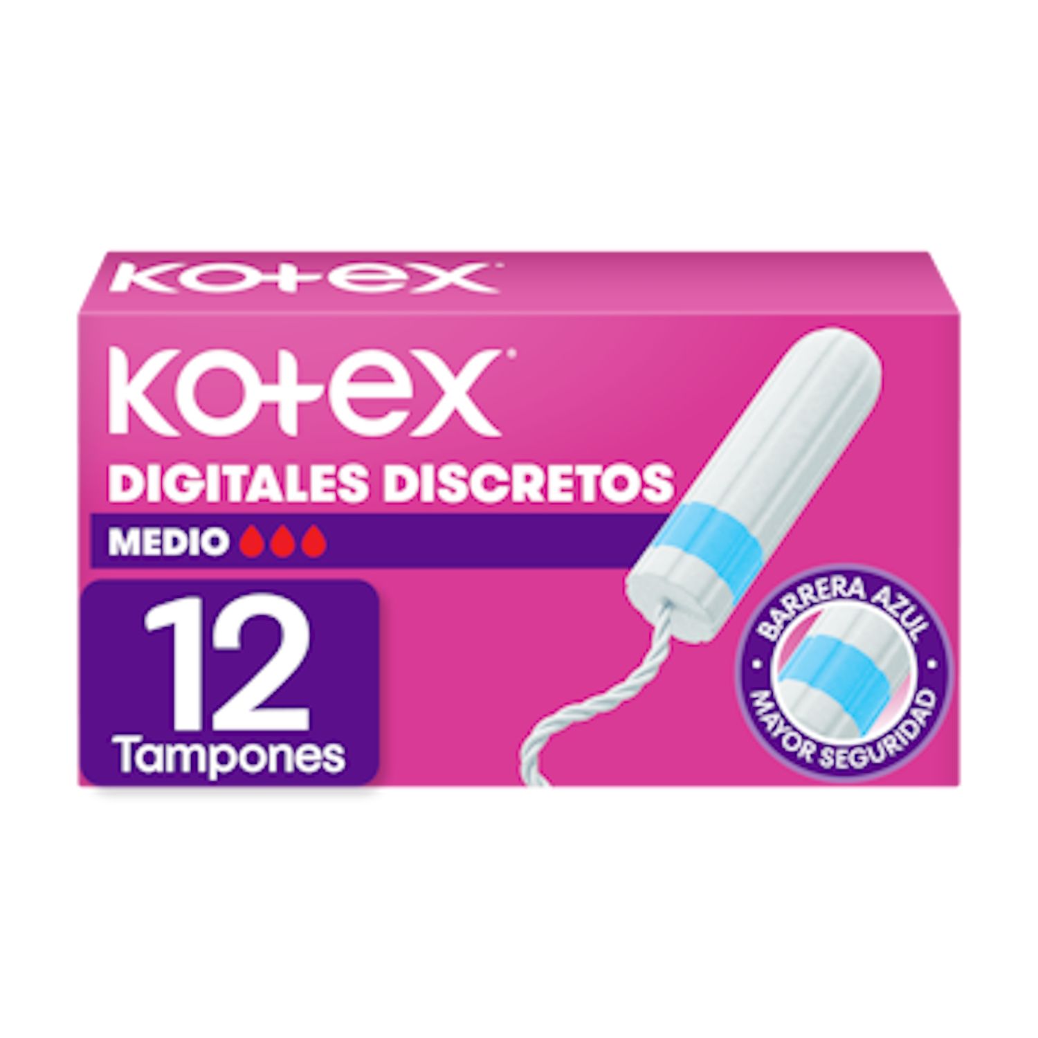 Tampon Digital Medio Kotex | Auto Mercado
