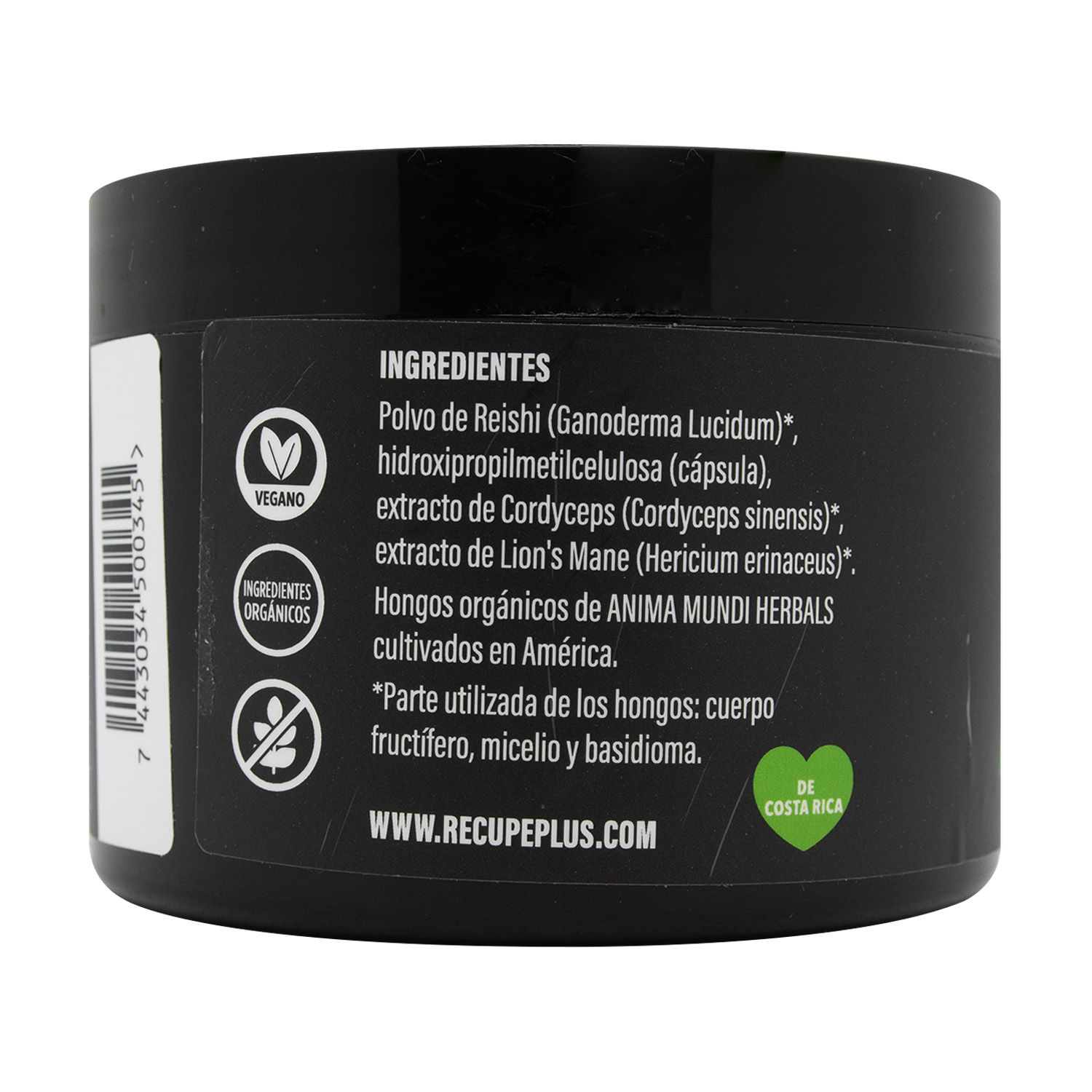 Suplemento Alimenticio Adulto Capsula Recovery Base Hongo Reishi ...