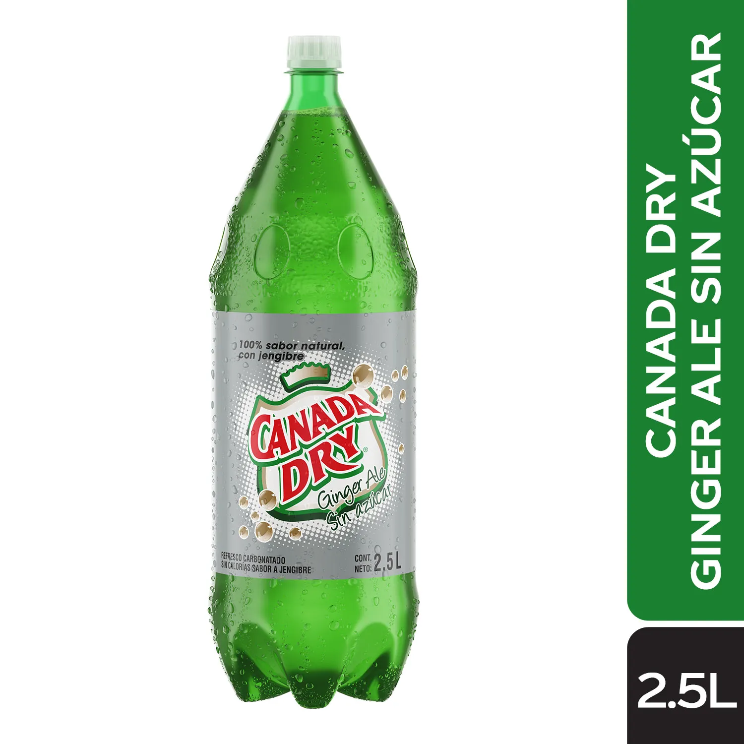 Bebida Gaseosa Liga Ginger Ale Sin Azucar Canada Dry Botella 2500 Ml ...