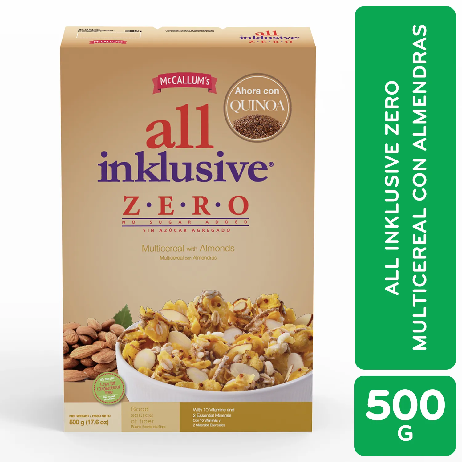 Cereal Multicereal Almendra Mc Callums Caja 500 G | Auto Mercado
