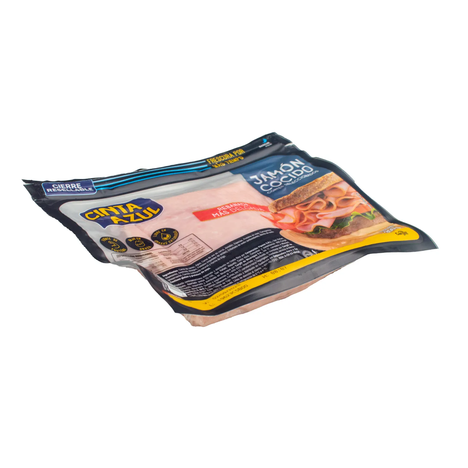 Jamon Cerdo Cocido Cinta Azul Paquete 250 G | Auto Mercado
