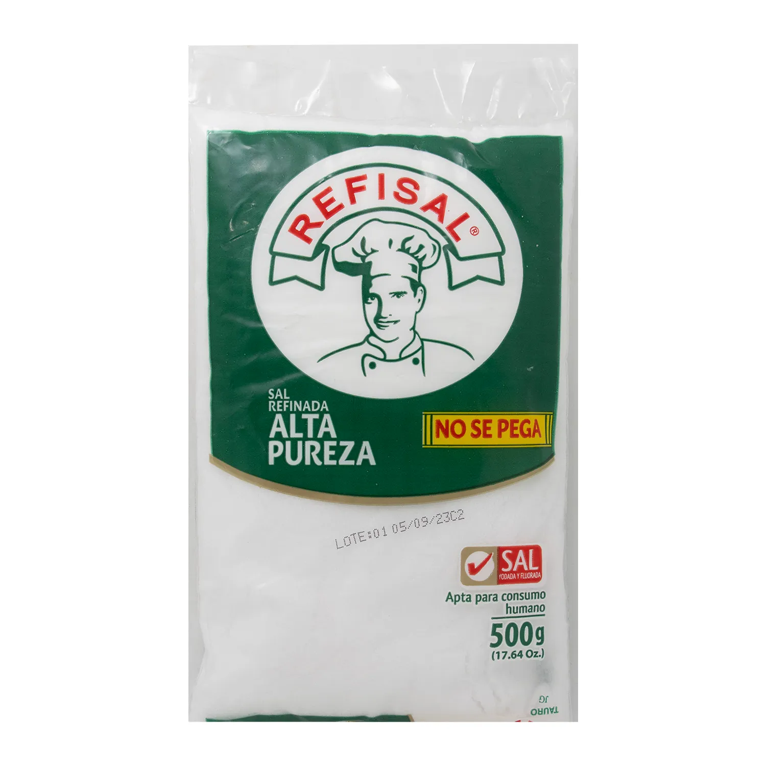 Sal Refinada Alta Pureza Refisal Paquete 500 G | Auto Mercado