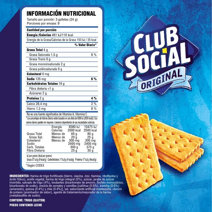 Galletas Saladas Club Social 9pack Original 216g | Auto Mercado