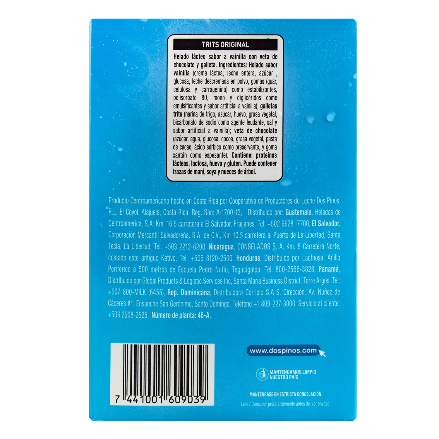 Helado Trits 3u Dos Pinos Caja 300 G | Auto Mercado