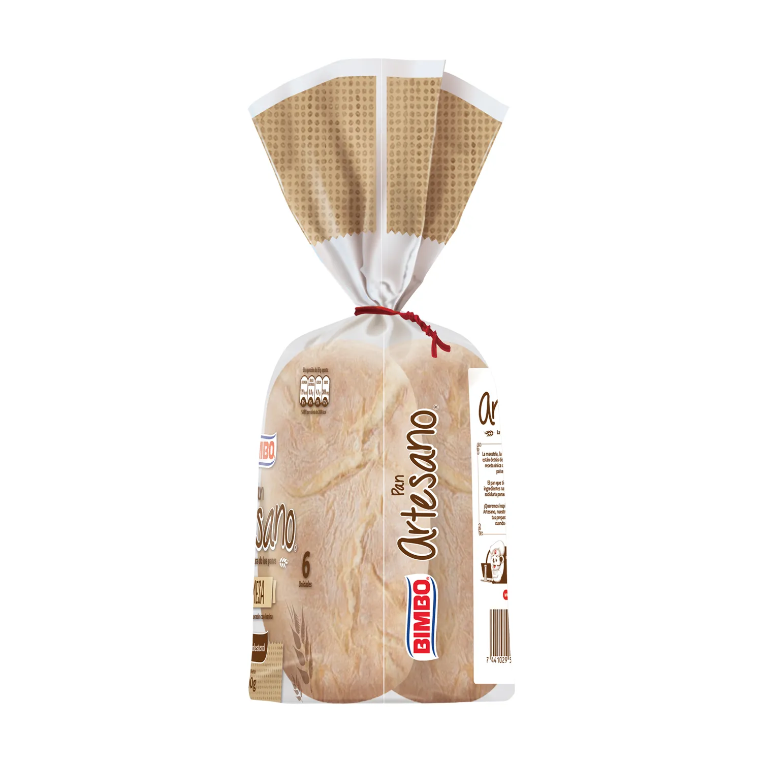 Pan Empacado Blanco Bollito Artesano Bimbo Paquete 390 G | Auto Mercado