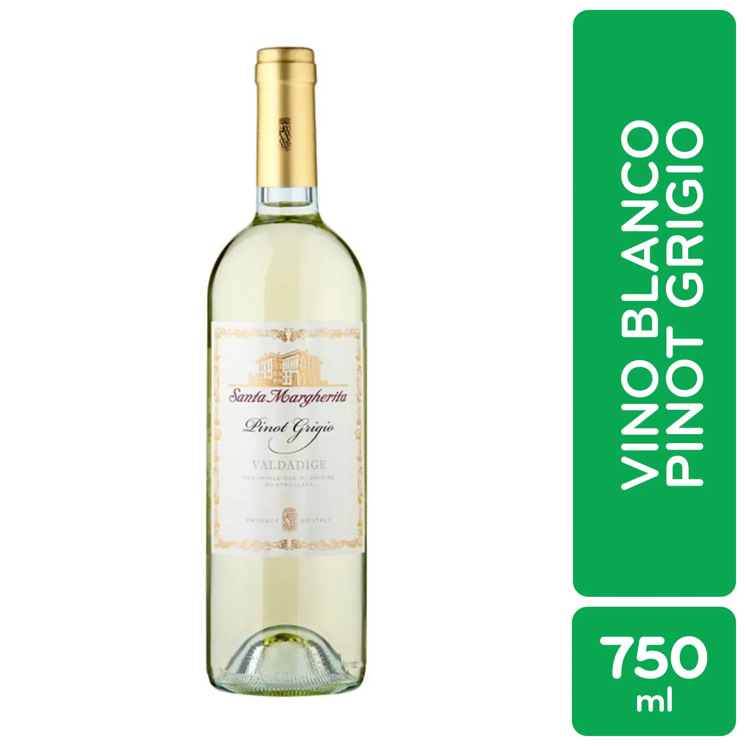 Vino Blanco Italia Pinot Grigio Santa Margherita Botella 750 Ml | Auto ...