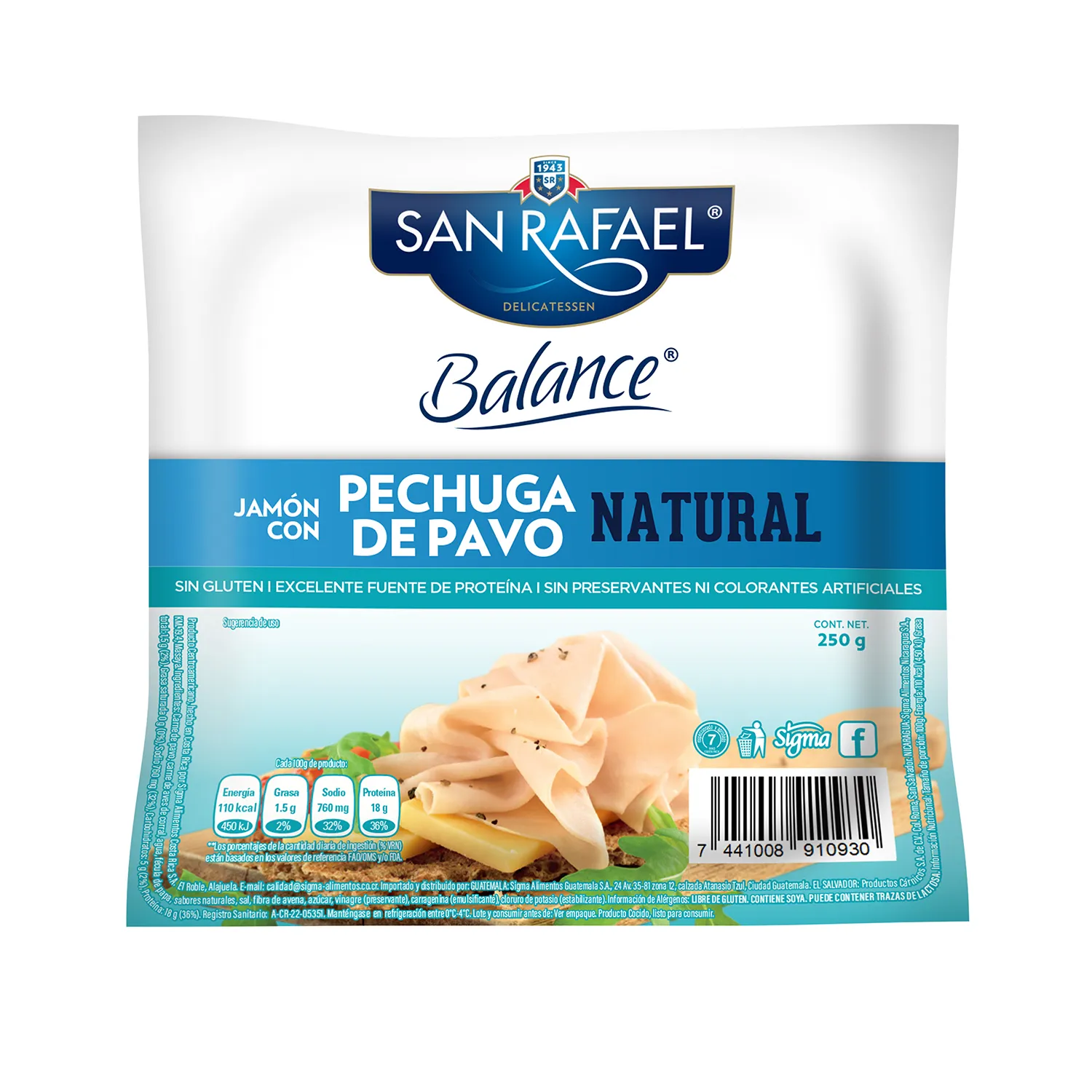 Jamon Pechuga Pavo Ahumado Selección Natural Sin Preservantes Bajo En ...