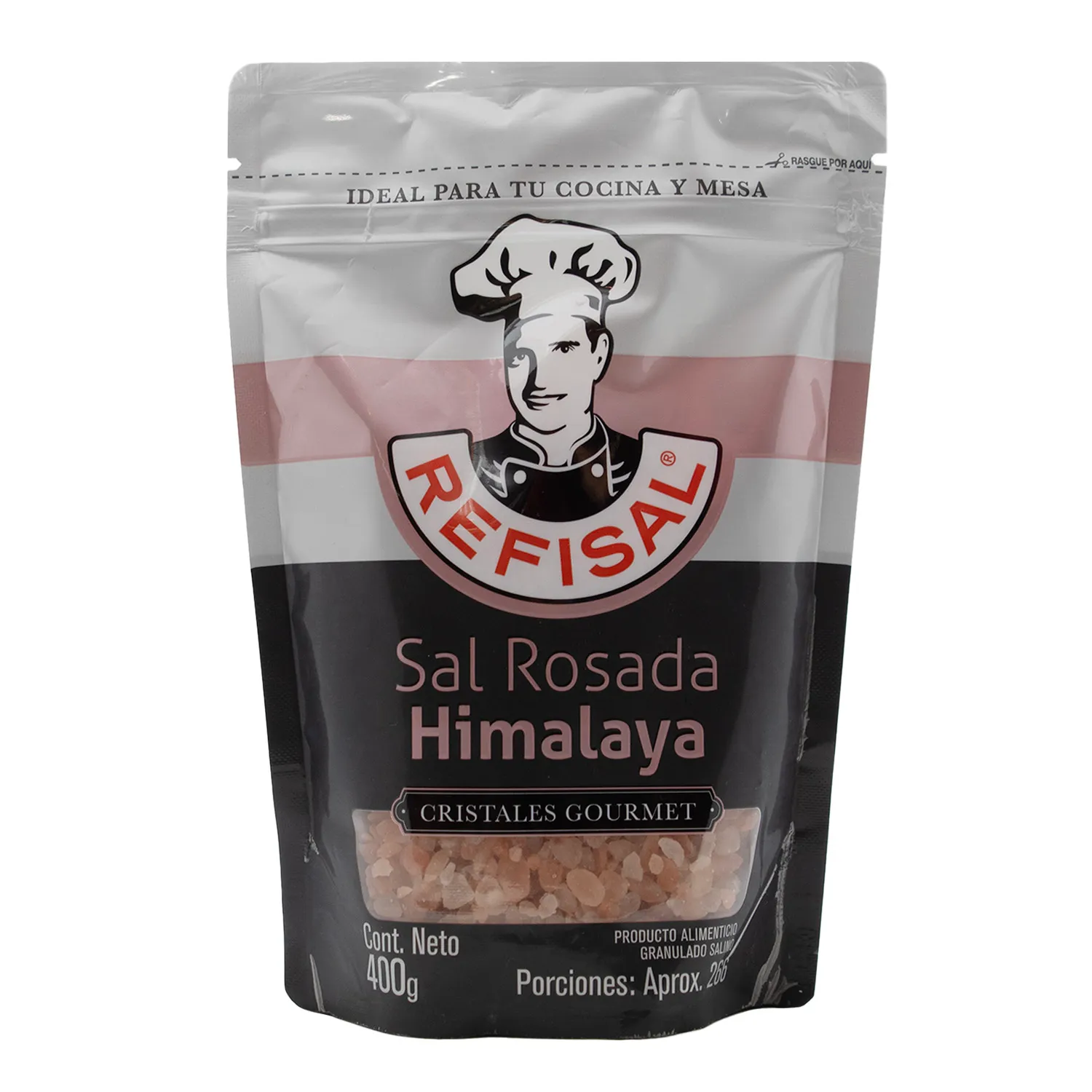 Sal Rosada Himalaya Refisal Bolsa 400 G | Auto Mercado