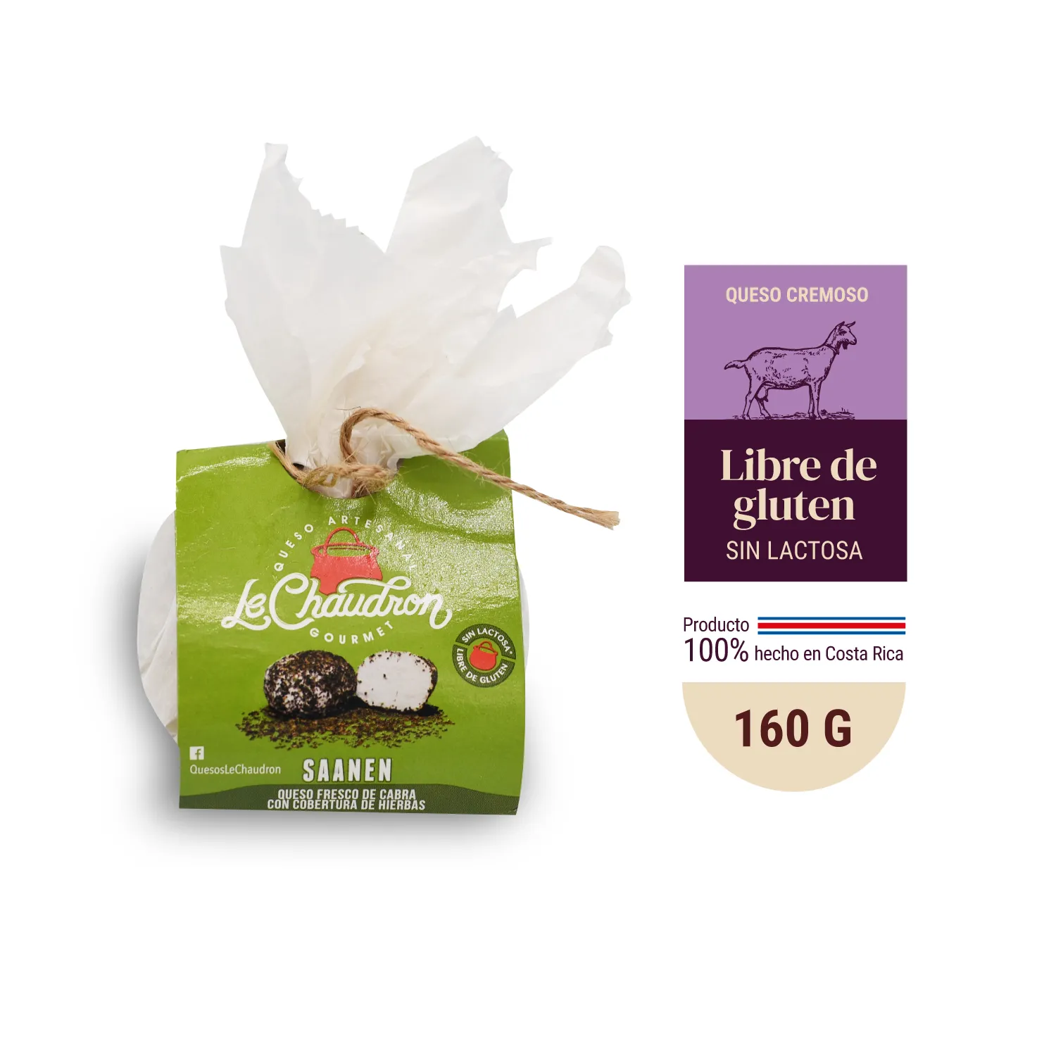 Queso Cabra Le Chaudron Paquete 160 G | Auto Mercado