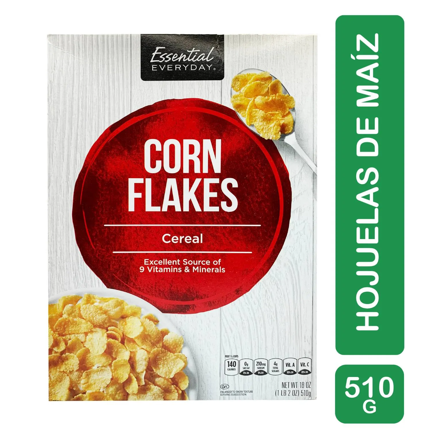 Cereal Corn Flakes Essential Everyday Caja 510 G | Auto Mercado