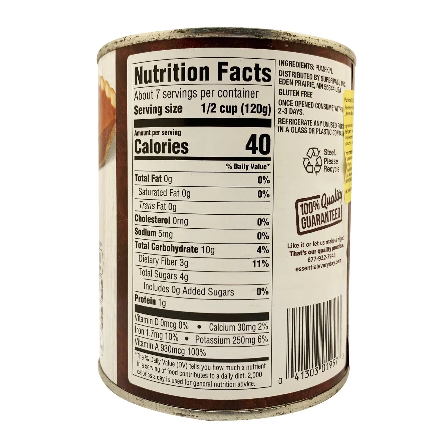 Pure De Calabaza Essential Everyday Lata 822 G | Auto Mercado