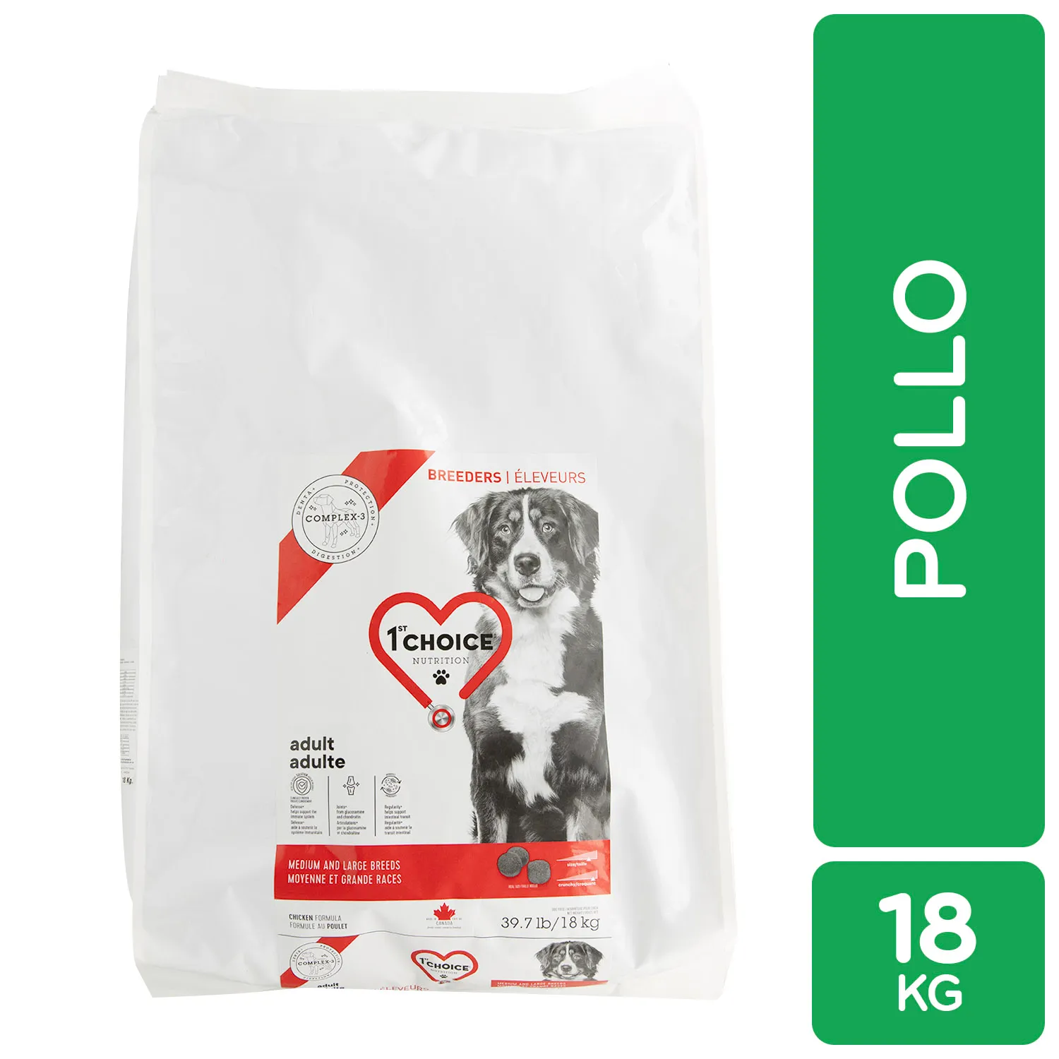 Alimento Perro Adulto Seco Pollo Raza Mediana Y Grande First Choice ...