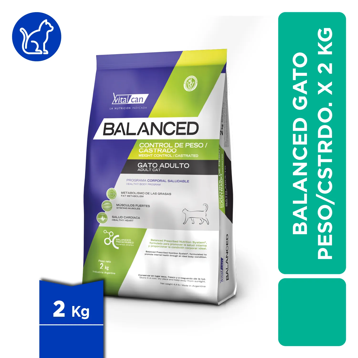 Alimento Gato Seco Adulto Control Peso Y Castrado Balanced | Zoomies