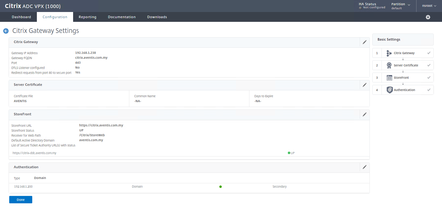 Integrate NetScaler VPX with StoreFront - AventisTech