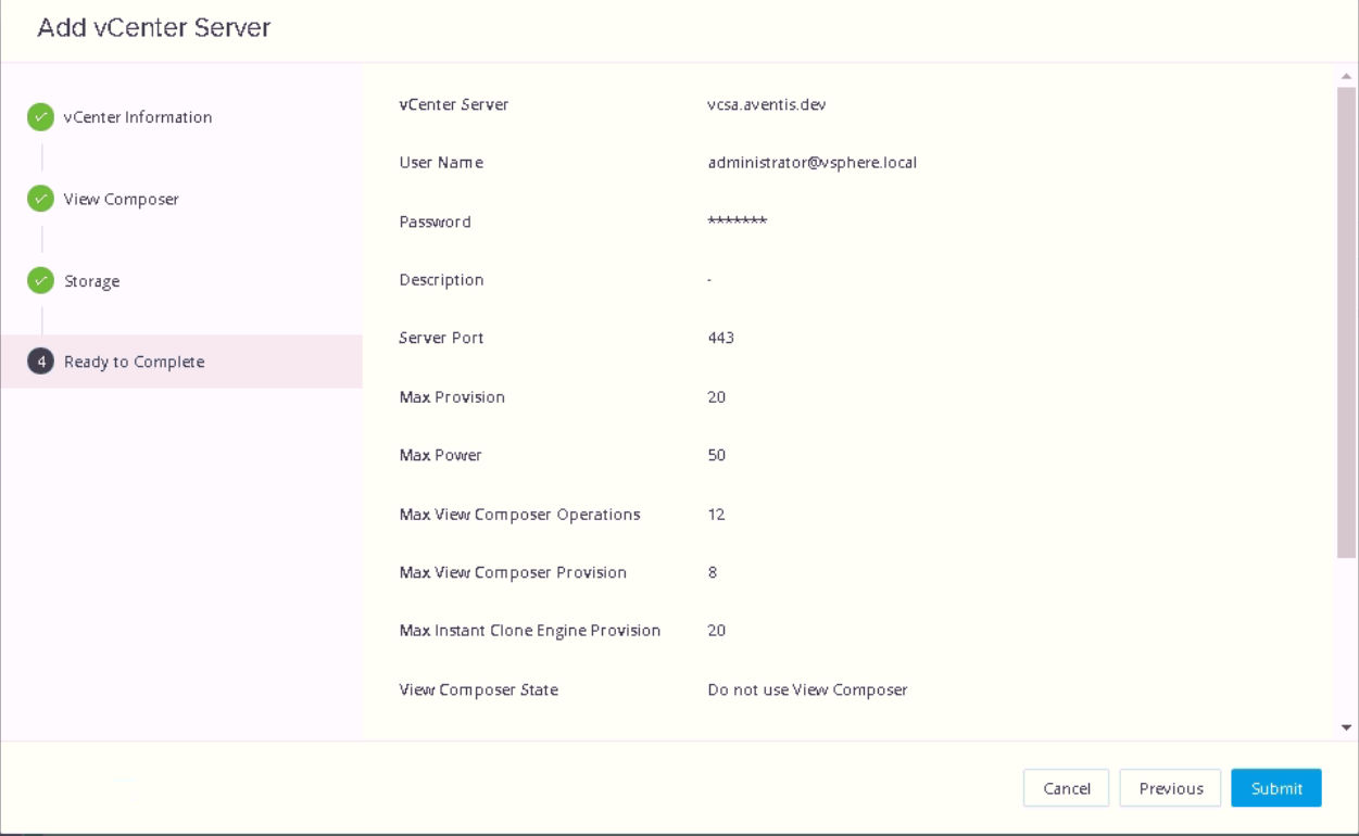 Lab For VMware Horizon 8 - AventisTech