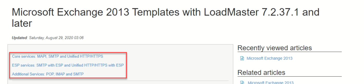 Reverse Proxy for Exchange with KEMP - AventisTech