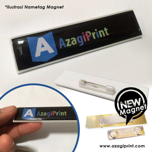 Jasa Cetak Name Tag No 1 Jakarta Murah + kirim alamat