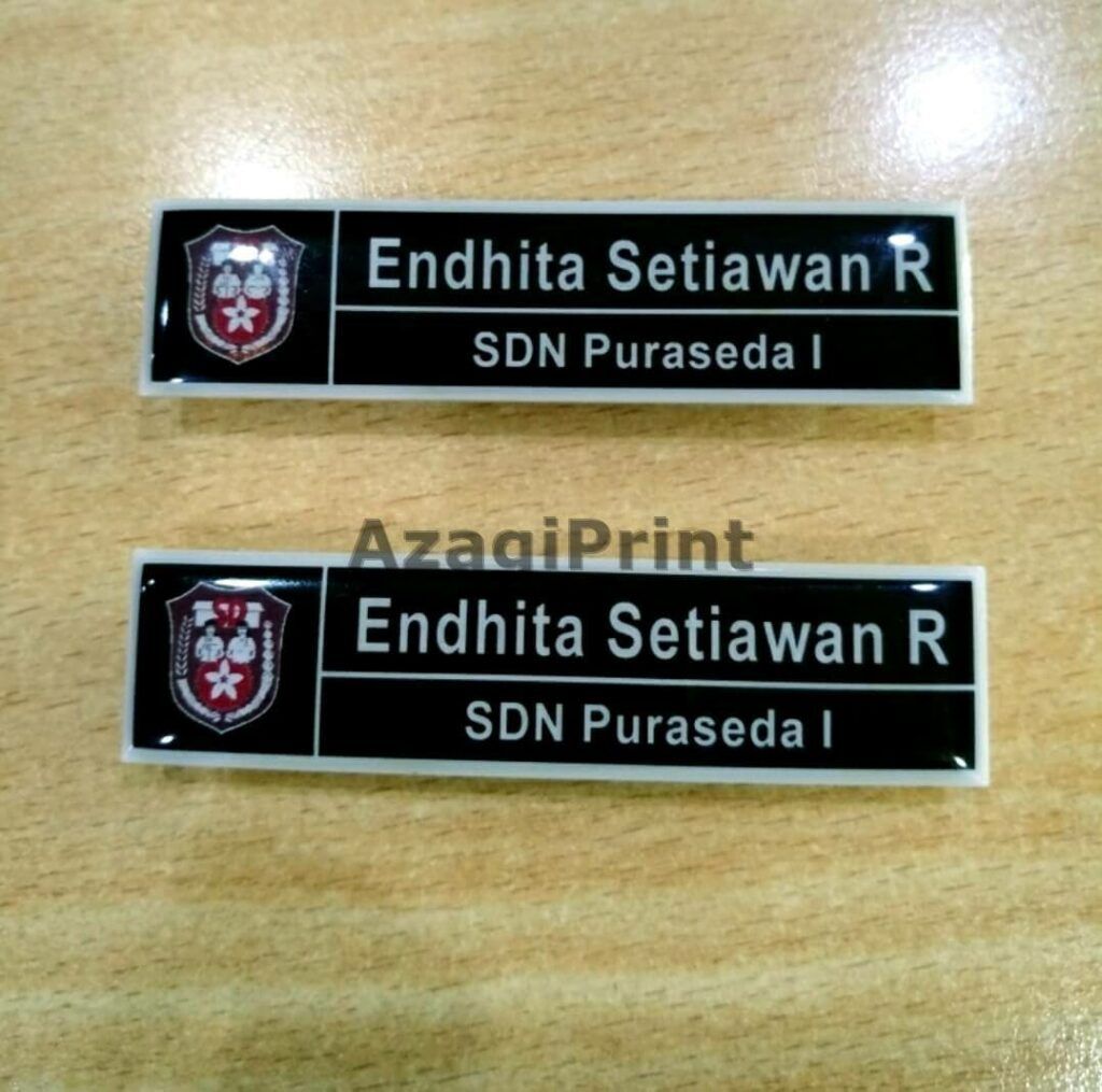 Jasa Cetak Name Tag No 1 Jakarta Murah + kirim alamat