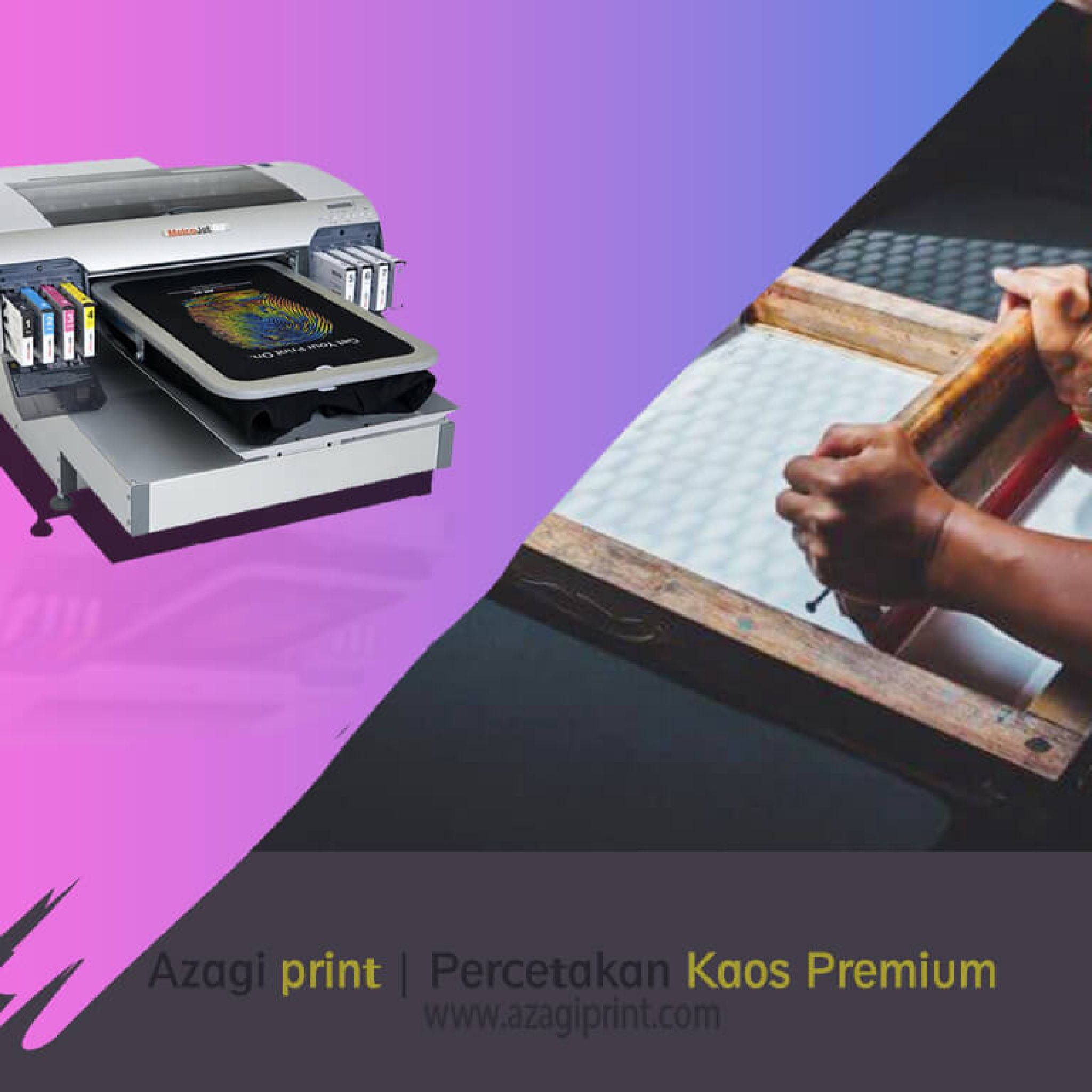 Mengenal Jenis Sablon Baju DTG Dan Sablon Rubber