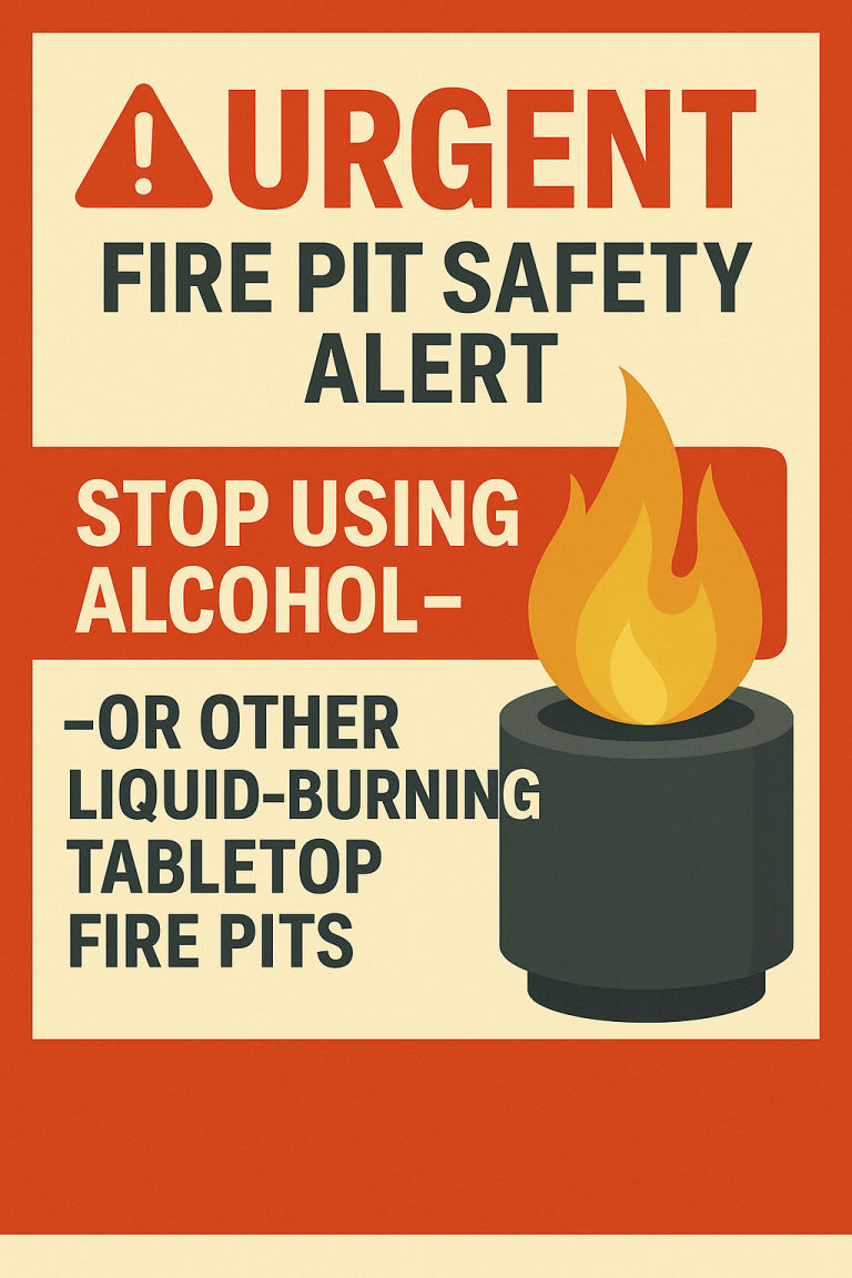 Dangerous Tabletop Fire Pits Prompt CPSC Warning – Know Your Rights If ...