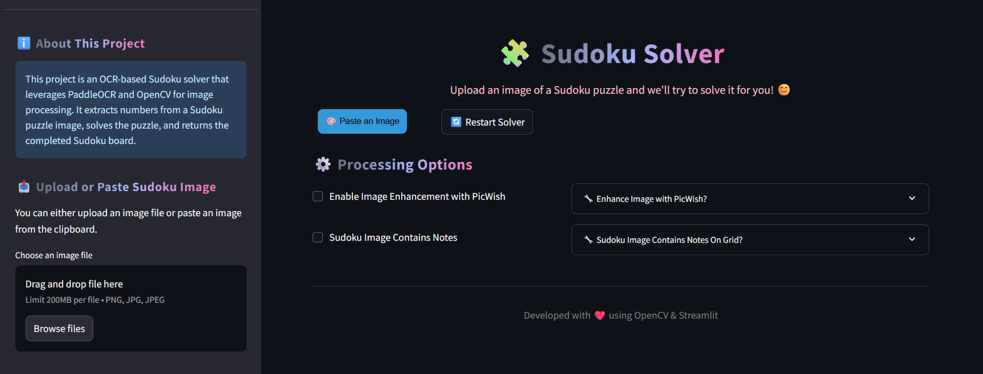 GitHub - ToGiaBaoKDL/Sudoku_OCR: OCR Sudoku Solver is an AI-powered tool that uses PaddleOCR and ...