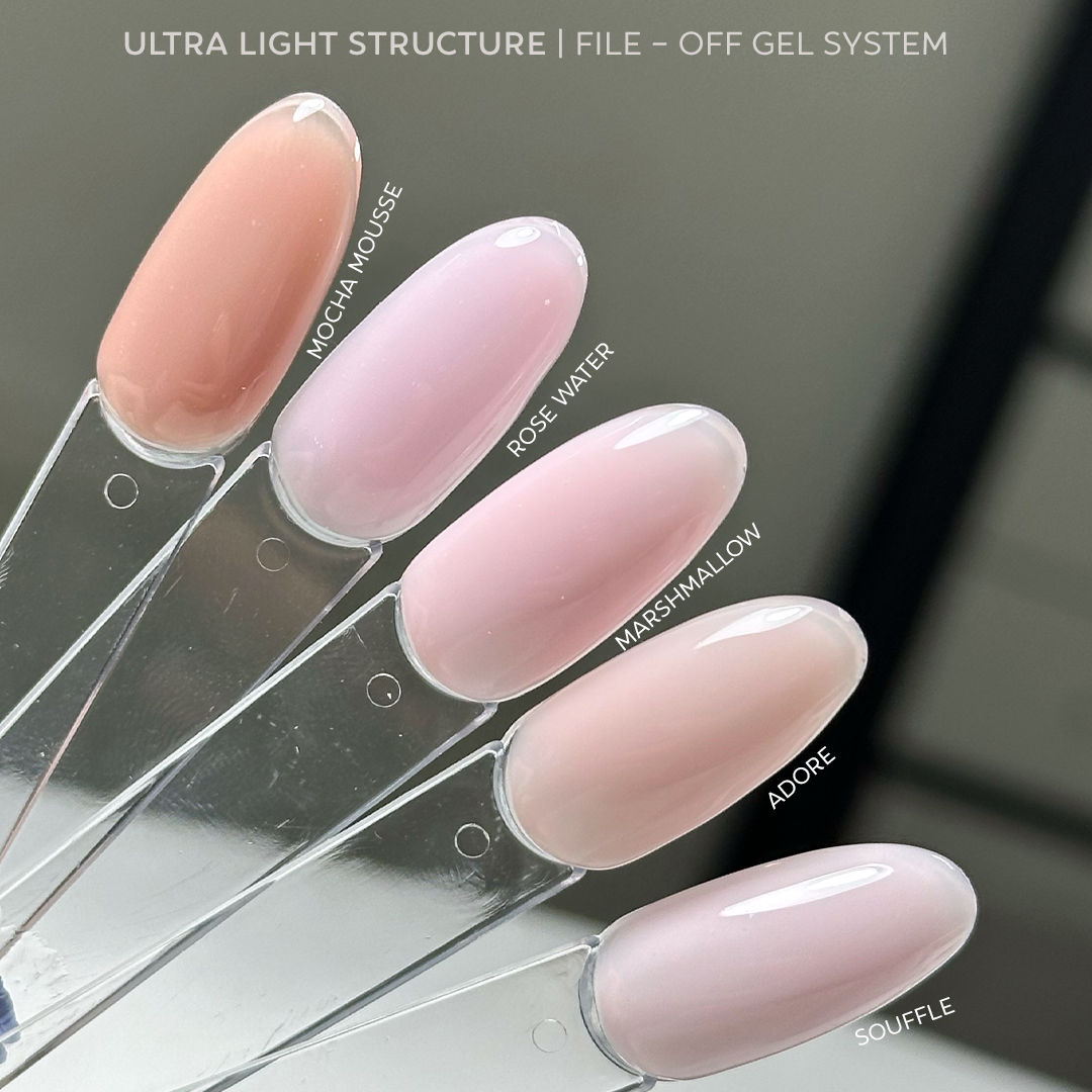 LIGHT BUILDER GEL - Soufflé 15g/50g. LIGHT STRUCTURE (FINE). HARD GEL ...