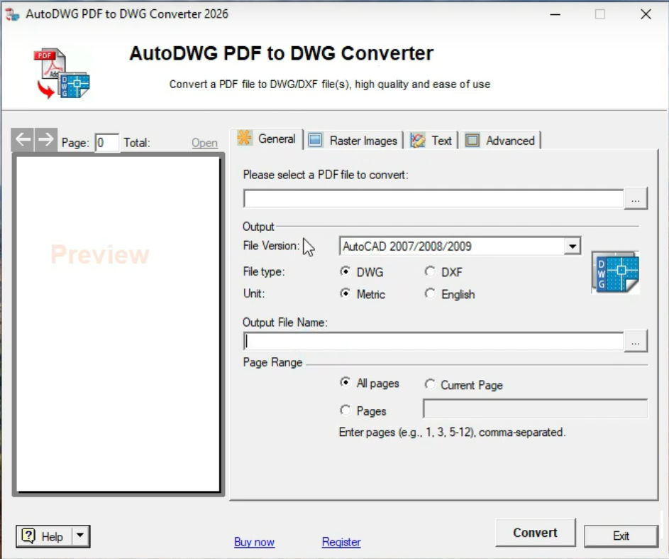 Download AutoDWG PDF to DWG Converter Pro 2026 v5.1 full