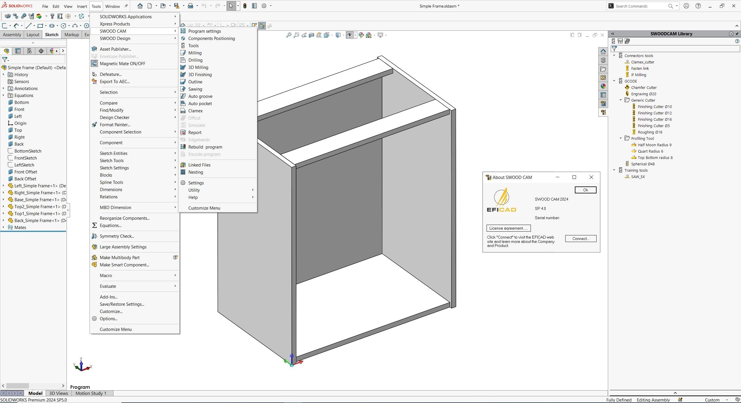 download EFICAD SWOOD 2024 SP4.0 for SolidWorks 2010-2025 in CANADA