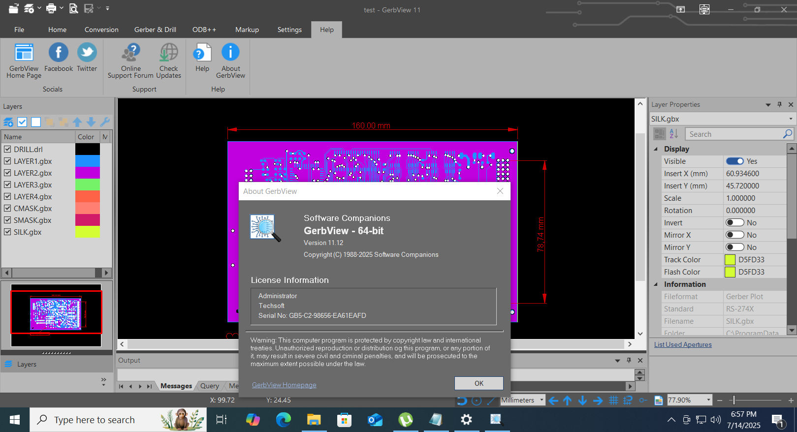 Download GerbView 11.12.0.607 x86 x64 full license