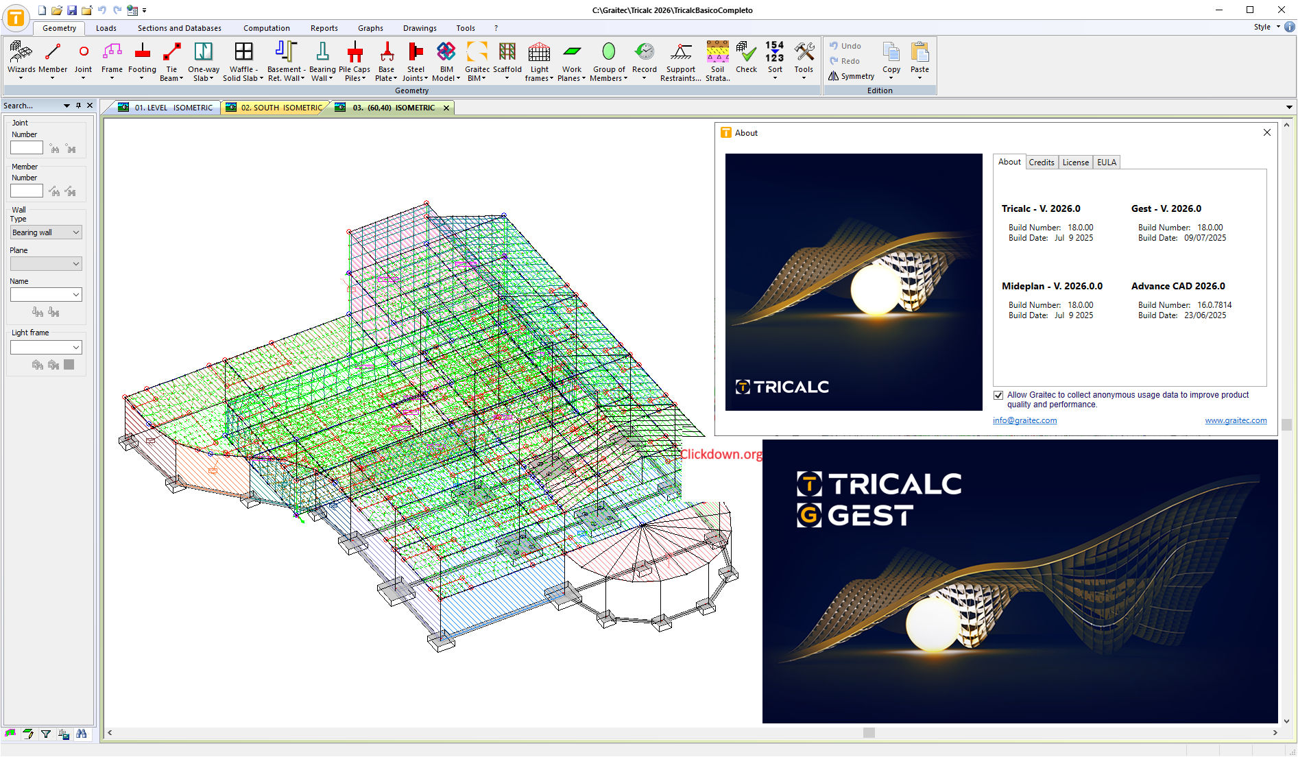 Graitec Tricalc Gest Mideplan AdvanceCAD 2026.0 active code
