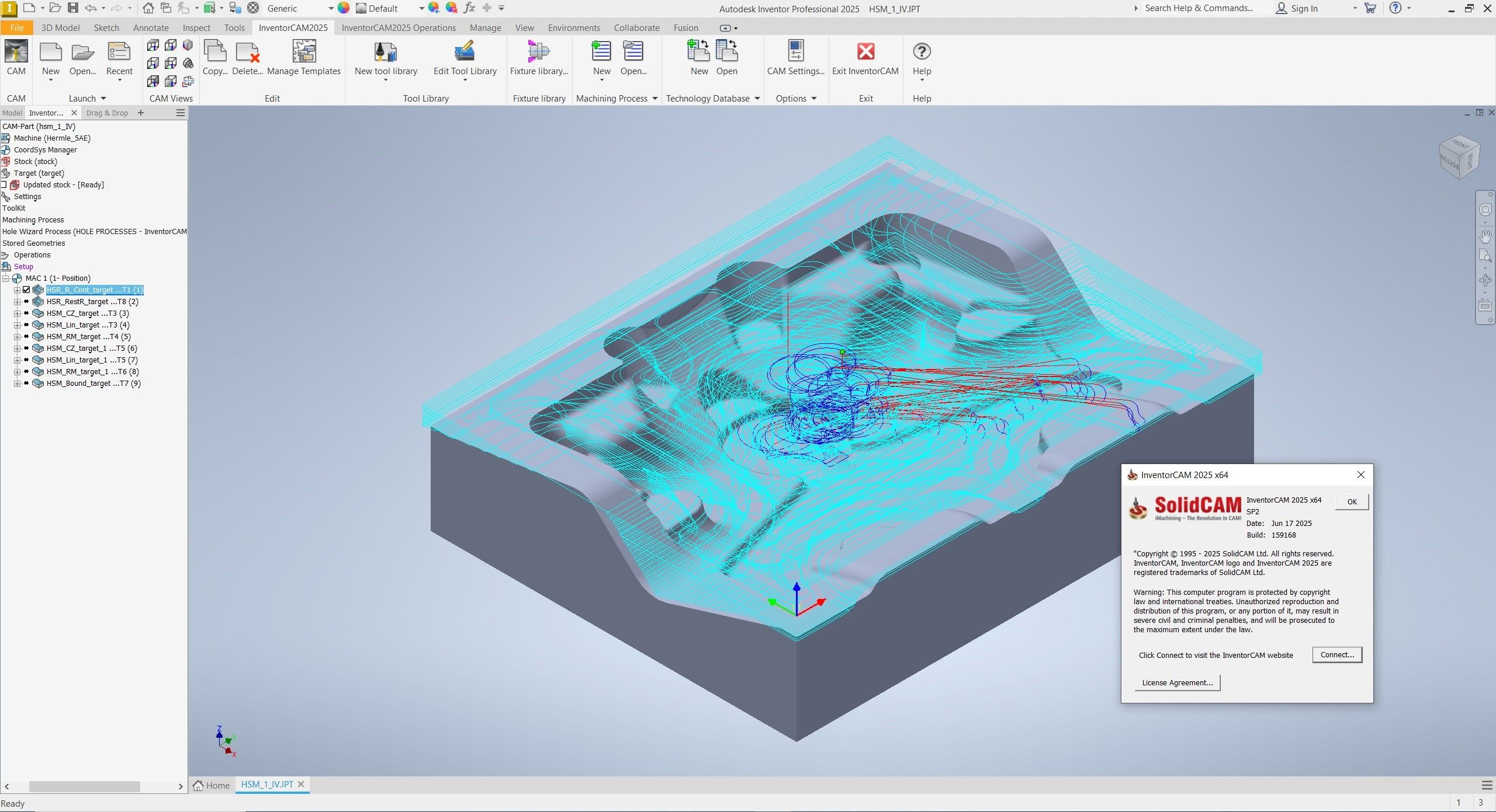InventorCAM 2025 SP2 for Autodesk Inventor 2018-2025 patch