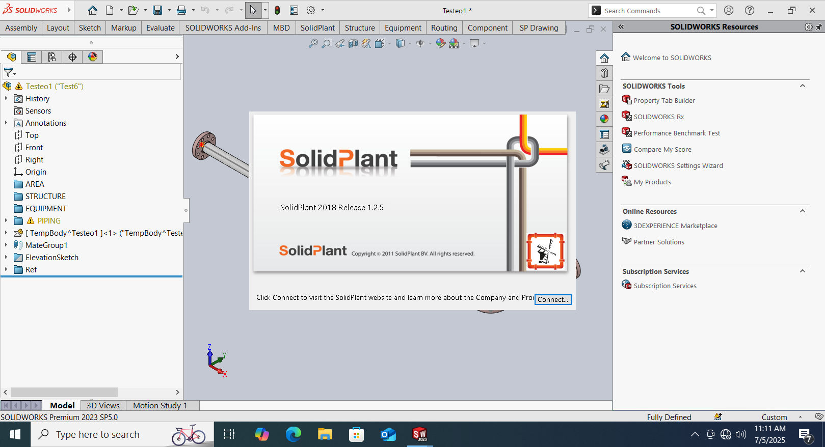 Download SolidPlant 3D 2018 R1.2.5 for SOLIDWORKS 2017-2023 full