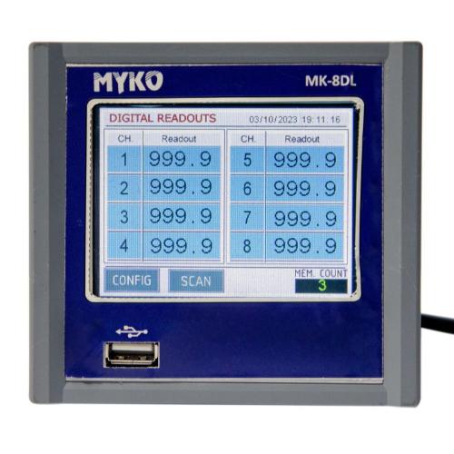 8 Channel Data Logger (MK-8DL) - Myko Electronics Pvt Ltd