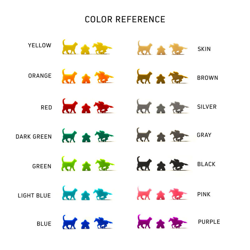 Paw Meeple Tokens - BoardGameSet