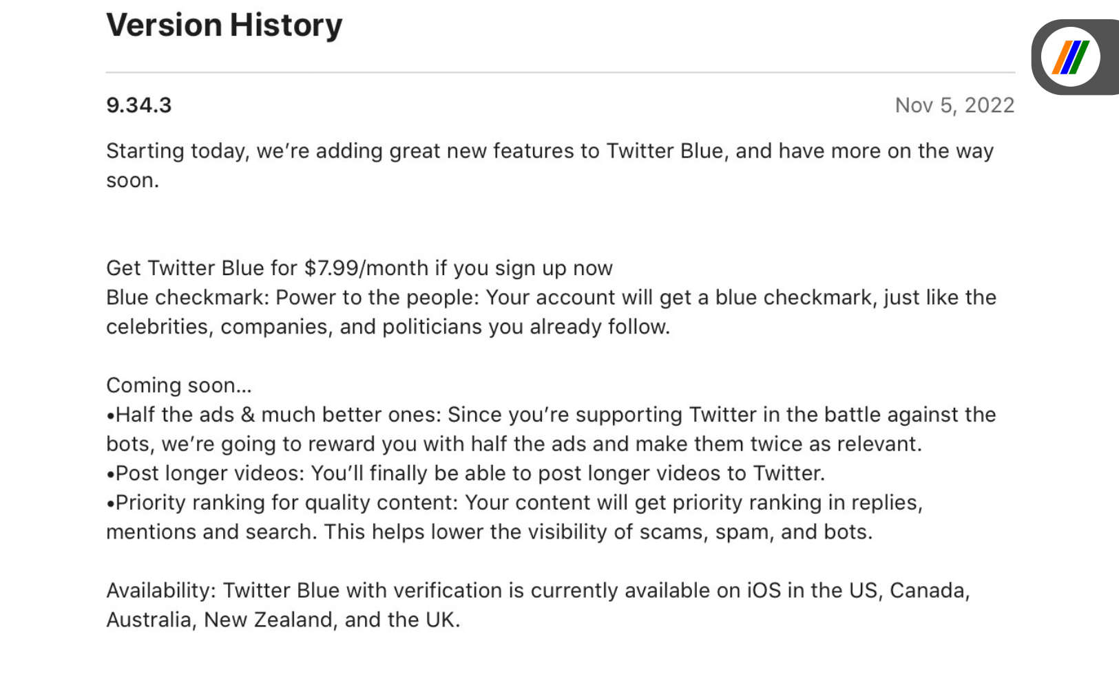 Twitter Starts Rolling Out Twitter Blue Of $8 With Several Features.