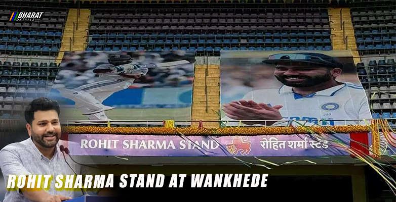 Rohit Sharma Stand Unveiled At Wankhede Stadium With Emotional Tribute ...