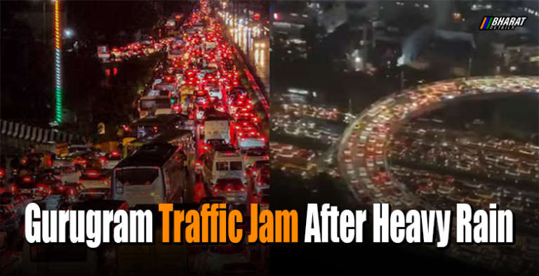 Gurugram Traffic Jam After Heavy Rain: Thousands Stranded, Orange Alert Issued
