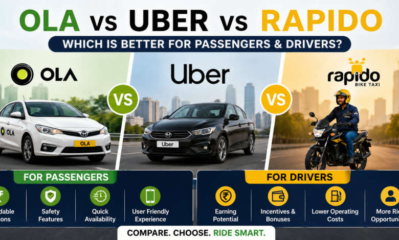 Ola Vs Uber Vs Rapido: Which Ride-Hailing App Is Better For Passengers ...