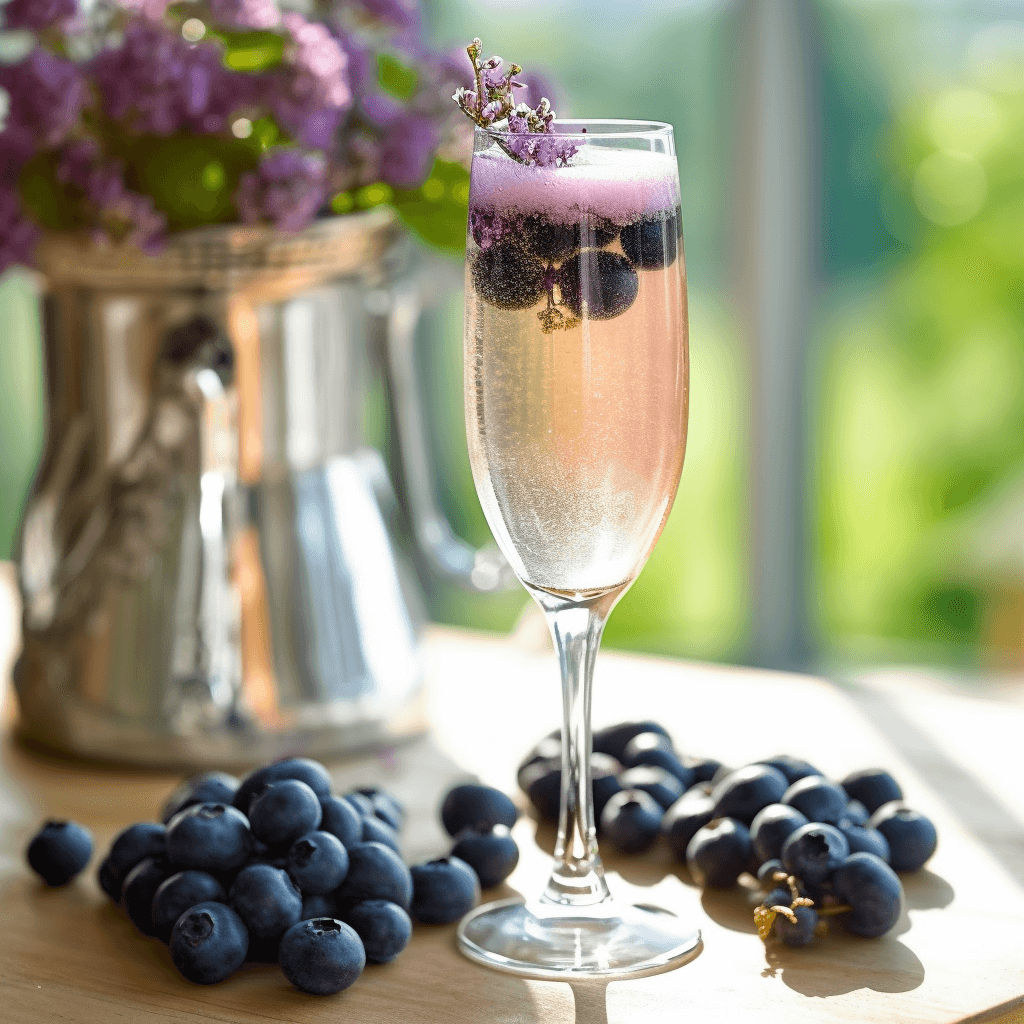 Blueberry Bellini Cocktail Recipe | How to Make the perfect Blueberry ...