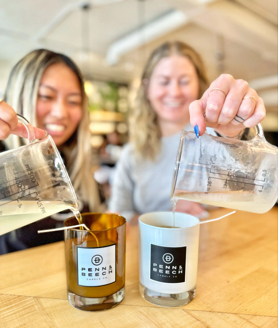 Custom Candle Making: Pour Your Own Candle at Penn & Beech | Columbus ...
