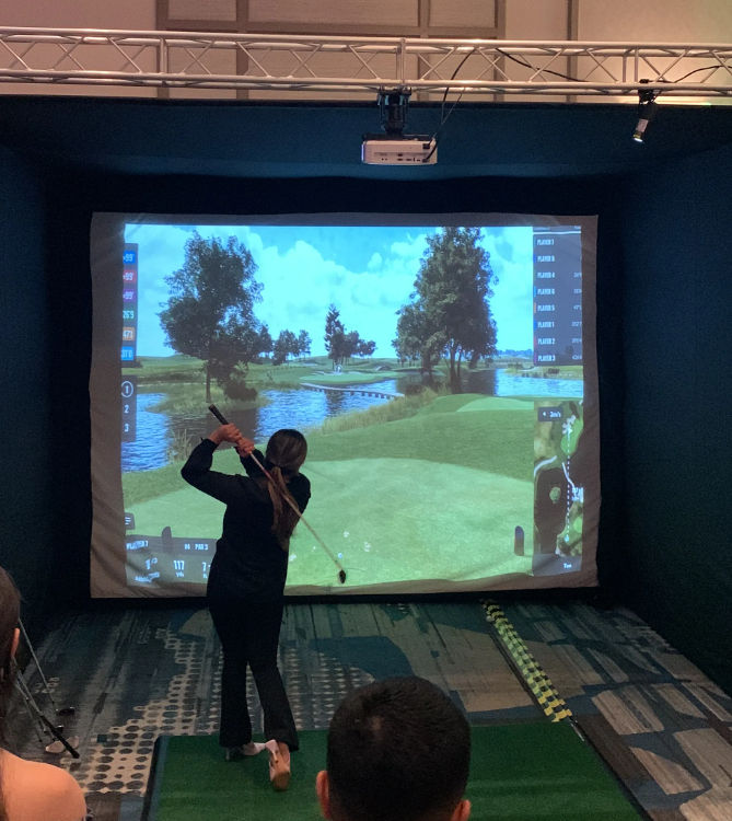 Portable Golf Simulator Rental for Your Event | Charlotte, NC Batch