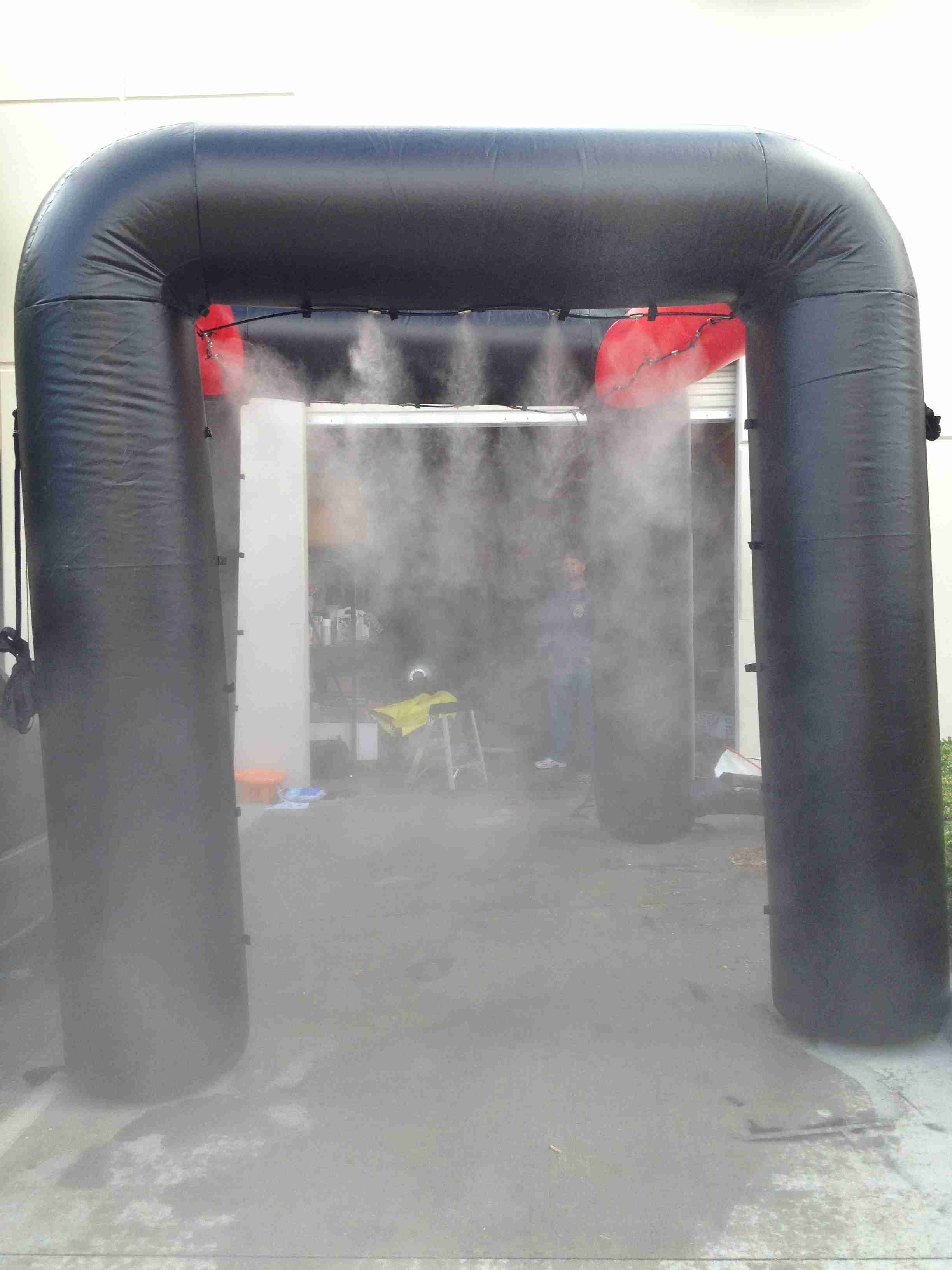 High-Pressure Misting Pavilion 15x15 - Big Fogg Misting Systems & Solutions