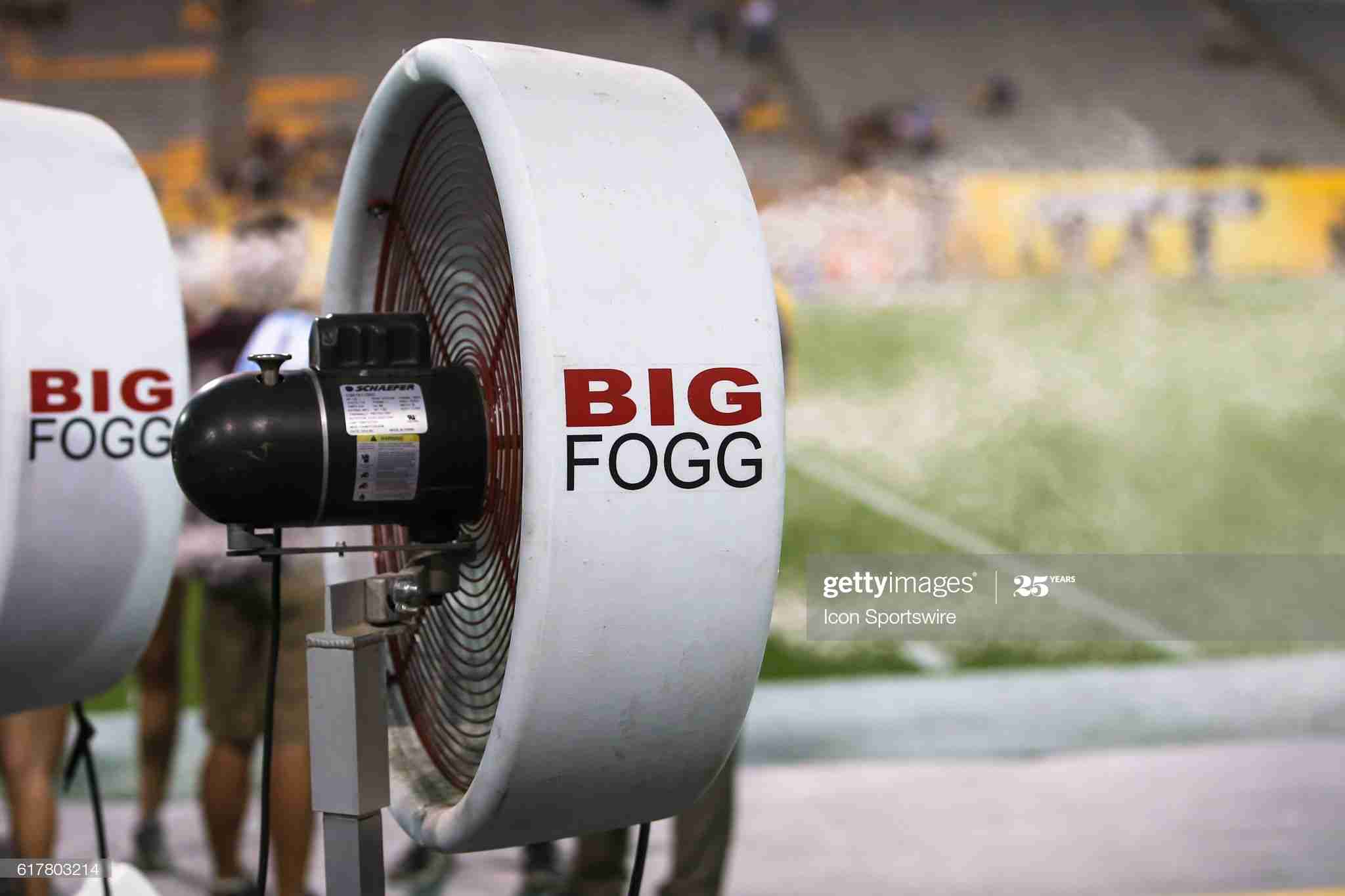 How did sports first use misting fans to cool athletes - Big Fogg